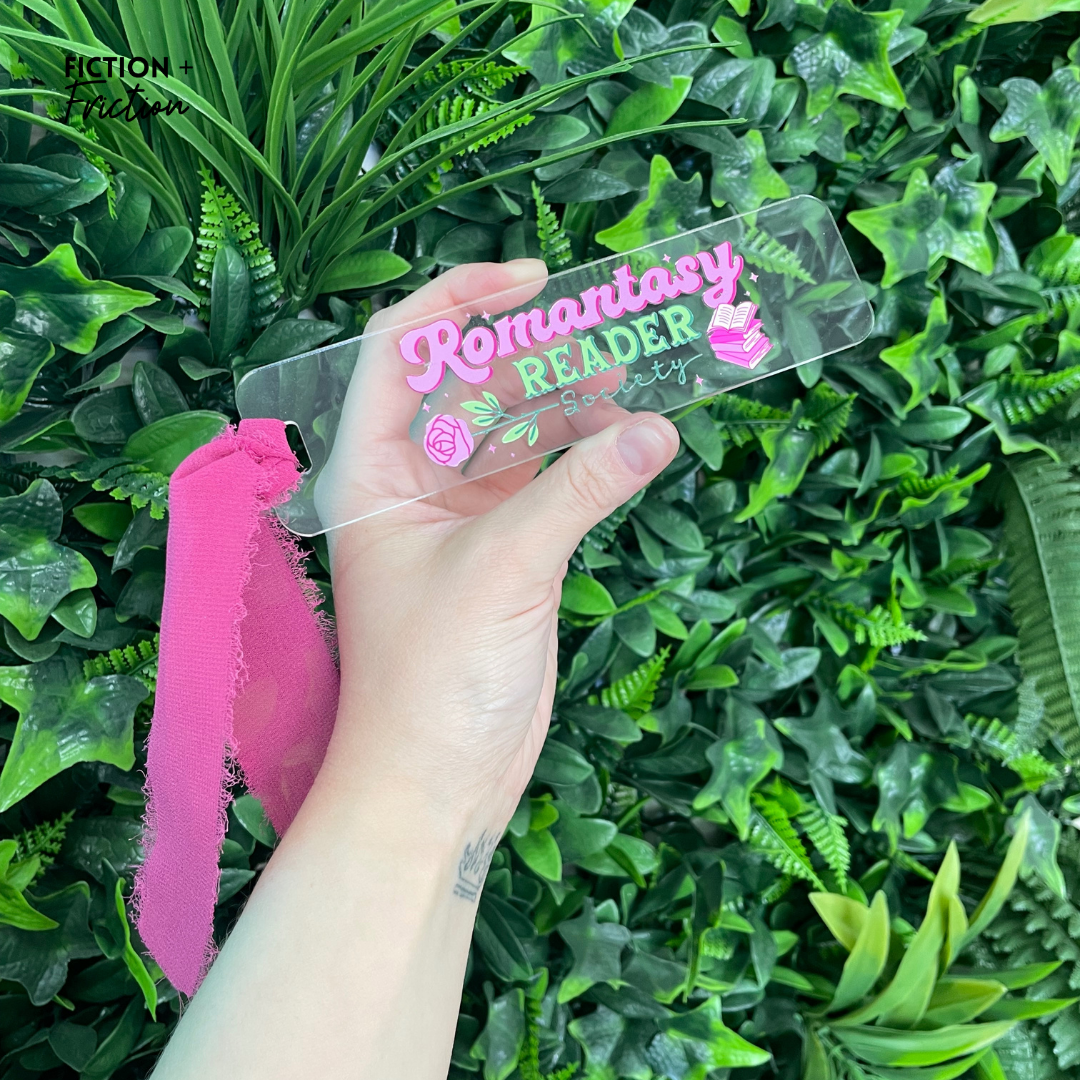 Romantasy Reader Society Acrylic Bookmark – Fiction & Friction