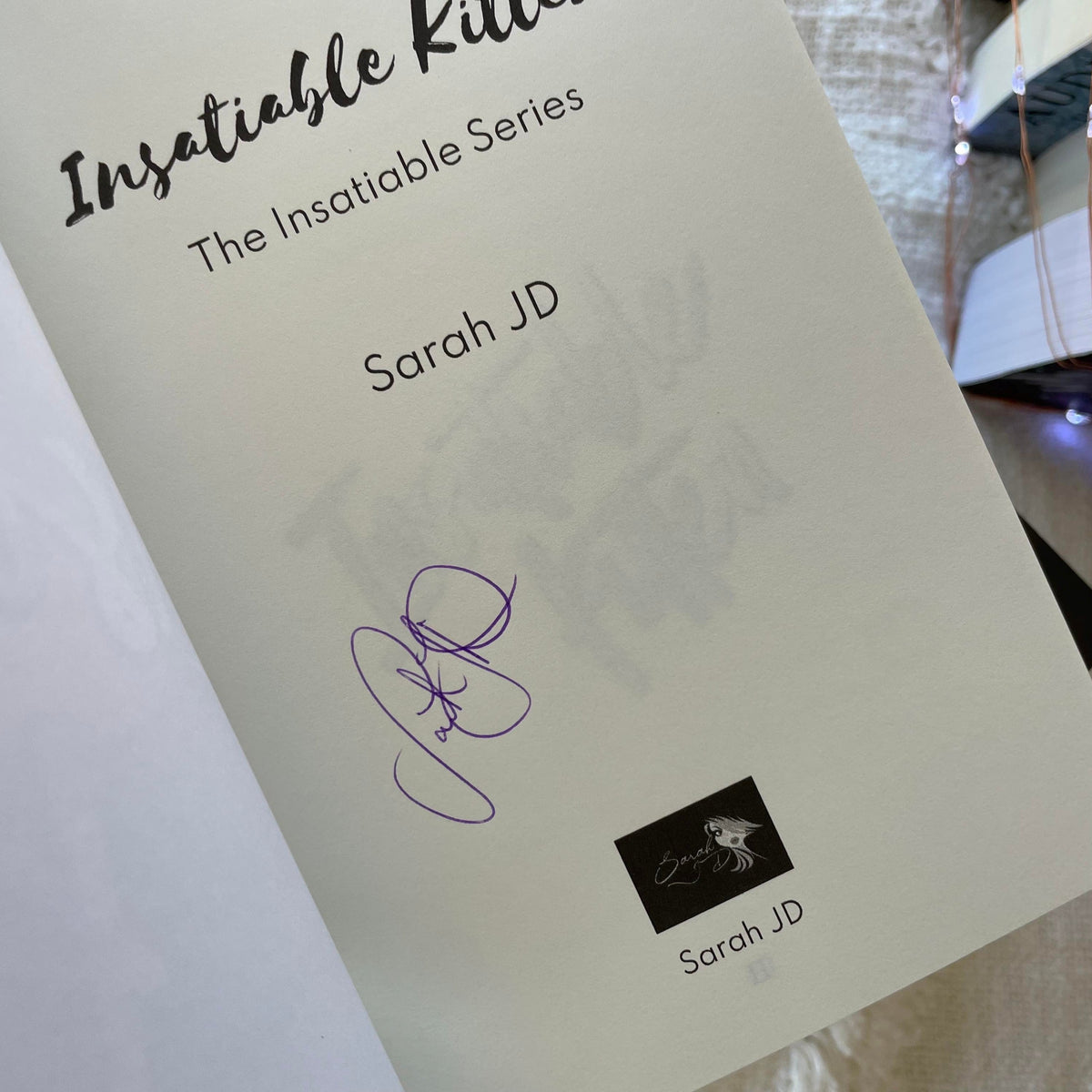 Insatiable Series by Sarah Jane Duncan – Fiction & Friction